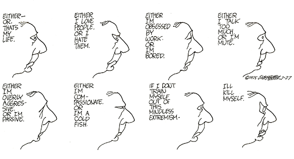 Either/Or ∙ Editorial Cartoons ∙ R. MICHELSON GALLERIES