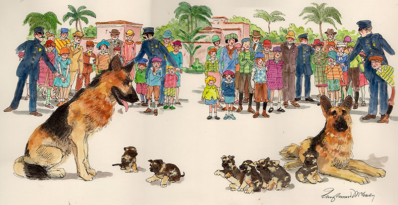 Strongheart and Lady Jule had Puppies – R. MICHELSON GALLERIES