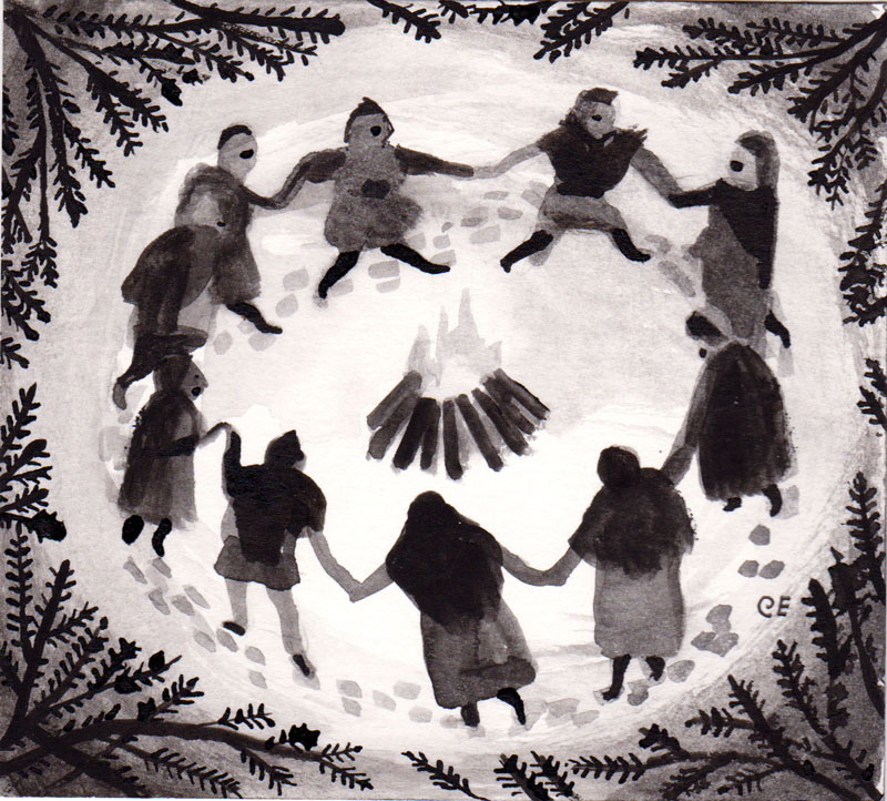 Circling the Campfire Dancing Study – R. MICHELSON GALLERIES