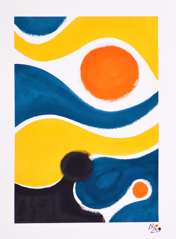 Liquid Strata Series (Orange) – R. MICHELSON GALLERIES